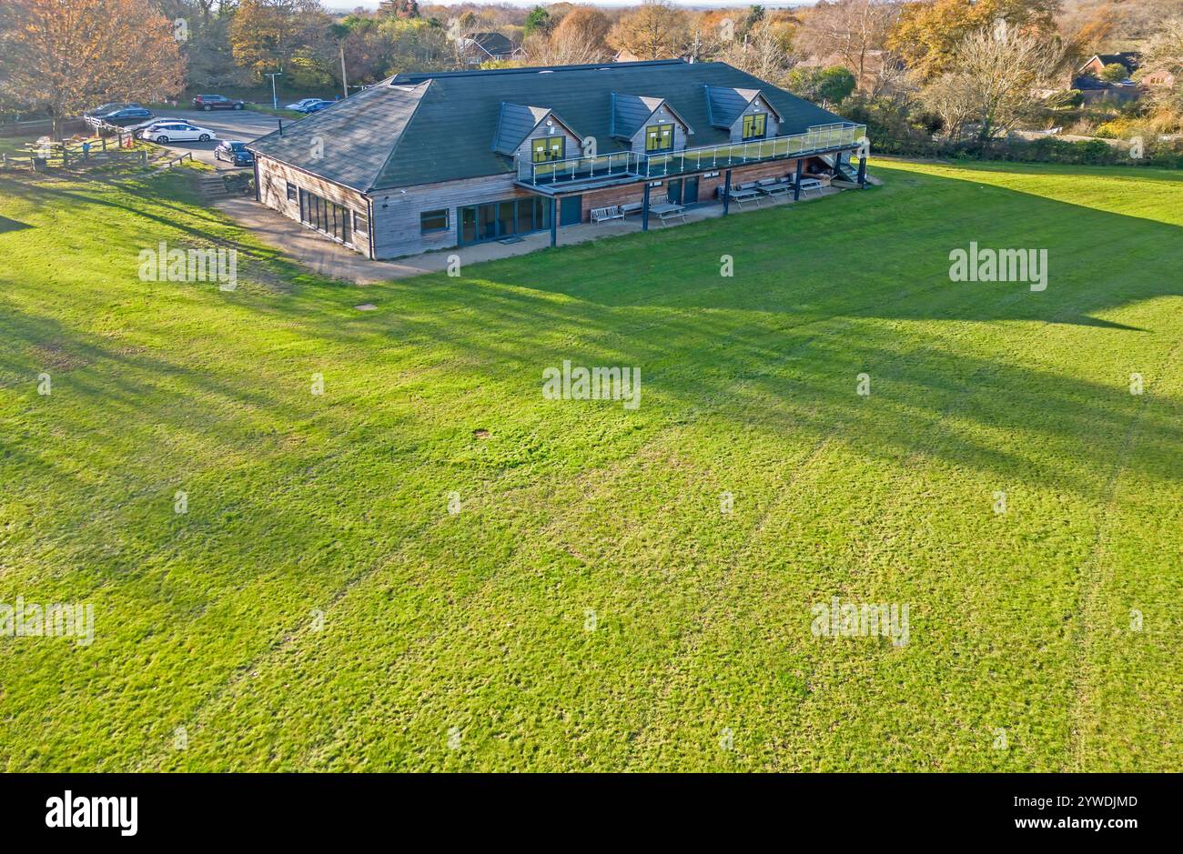 aerial view of ansty cricket club and village community centre in ansty ...