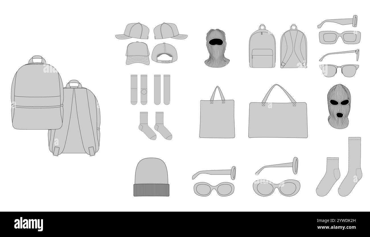 Beanies illustration Stock Vector Images - Alamy