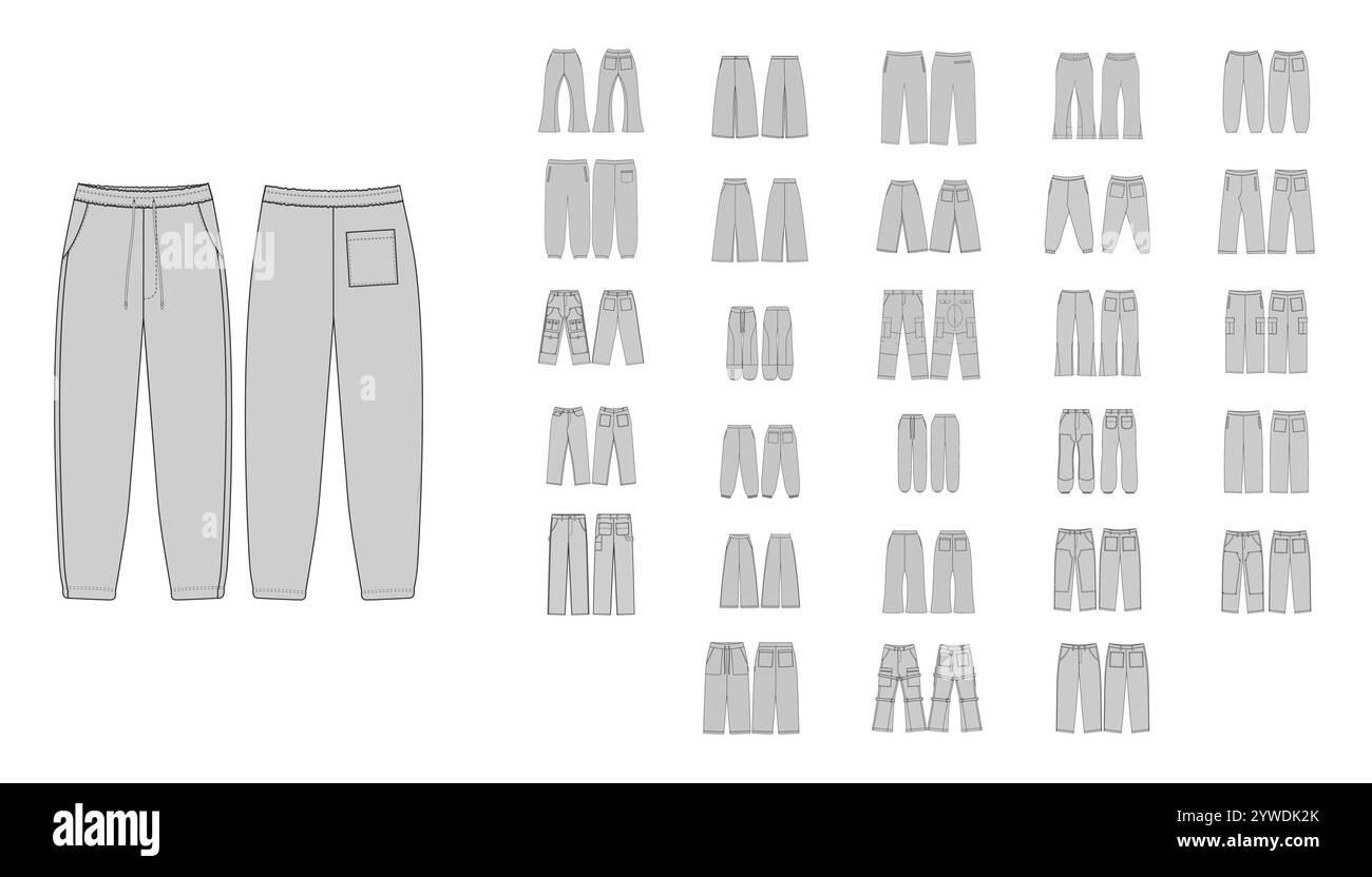 Women chinos pants vector hi-res stock photography and images - Alamy