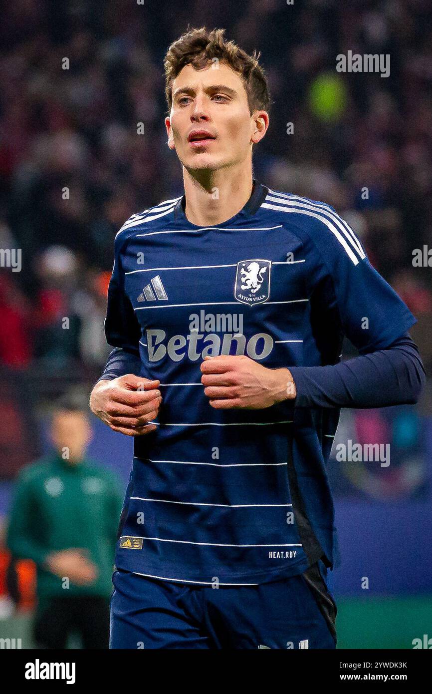 Leipzig, Germany. 10th, December 2024. Pau Torres (14) of Aston Villa ...