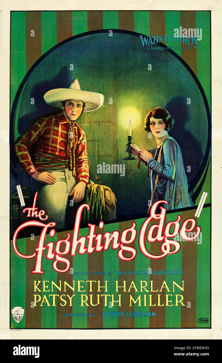The Fighting Edge (Warner Brothers, 1926, Kenneth Harlan Stock Photo ...