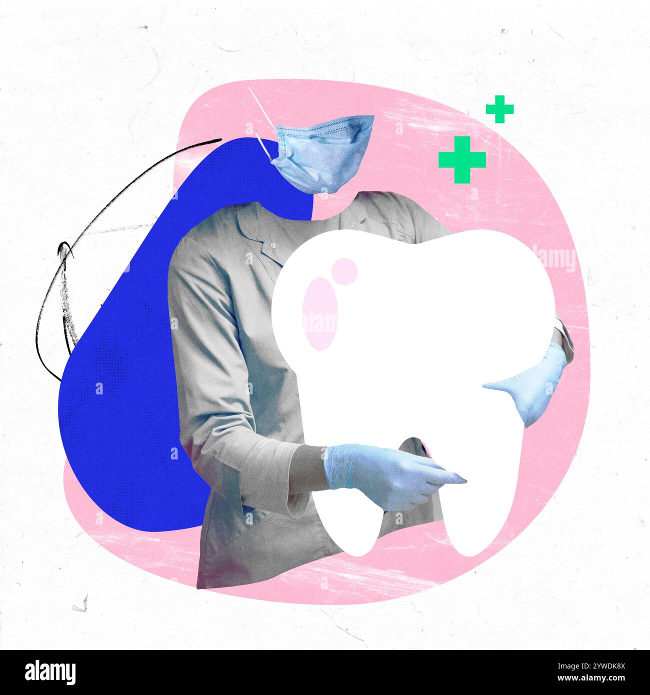 Dental care set against Cut Out Stock Images & Pictures - Alamy