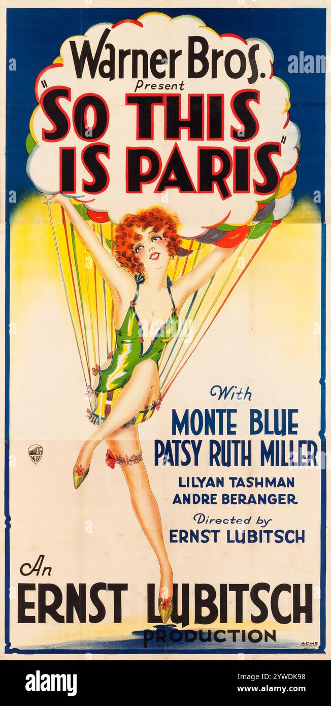 Ernst Lubitsch production – So This is Paris (Warner Brothers, 1926 ...