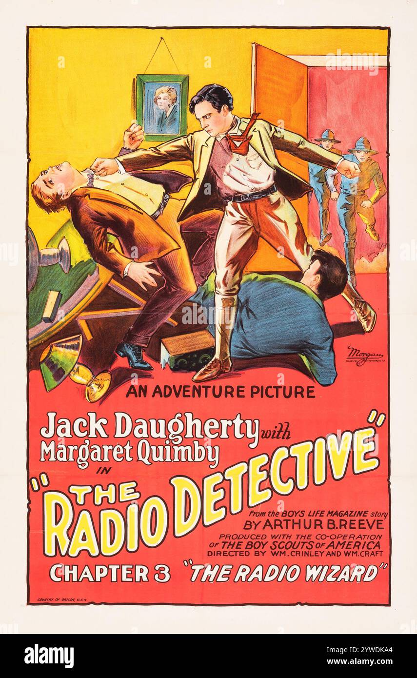 The Radio Detective Chapter 3, The Radio Wizard - film poster 1926 - Jack Daugherty, Margaret ...