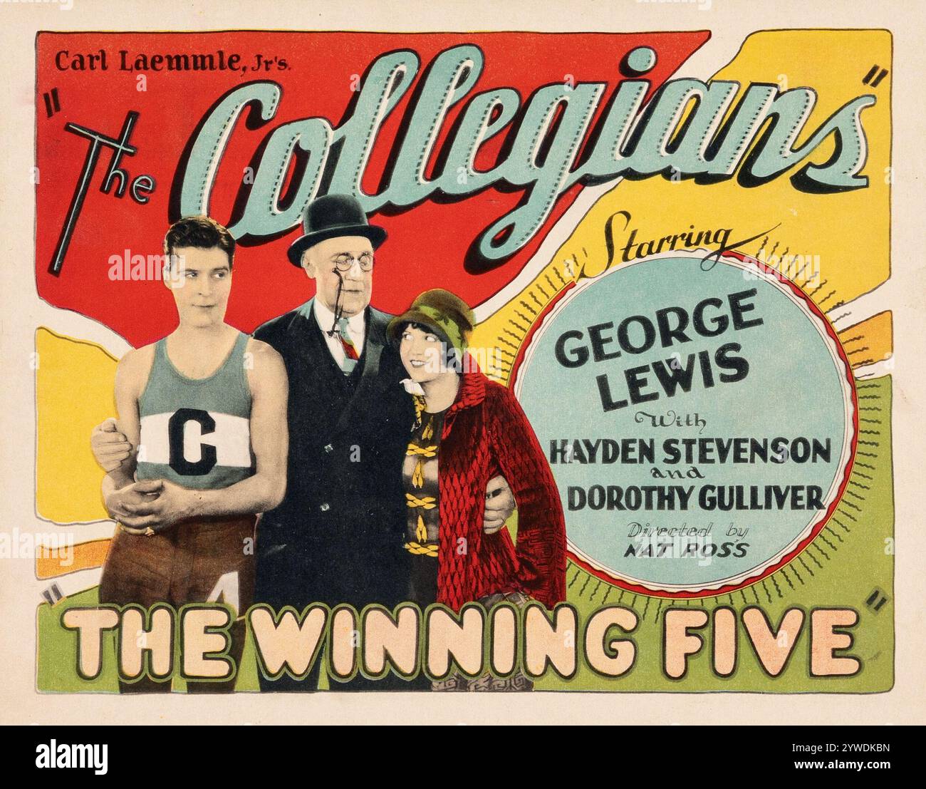 Carl Laemmle Jr's presents The Collegians, The Winning Five (Universal, 1926) Title Lobby Card ...