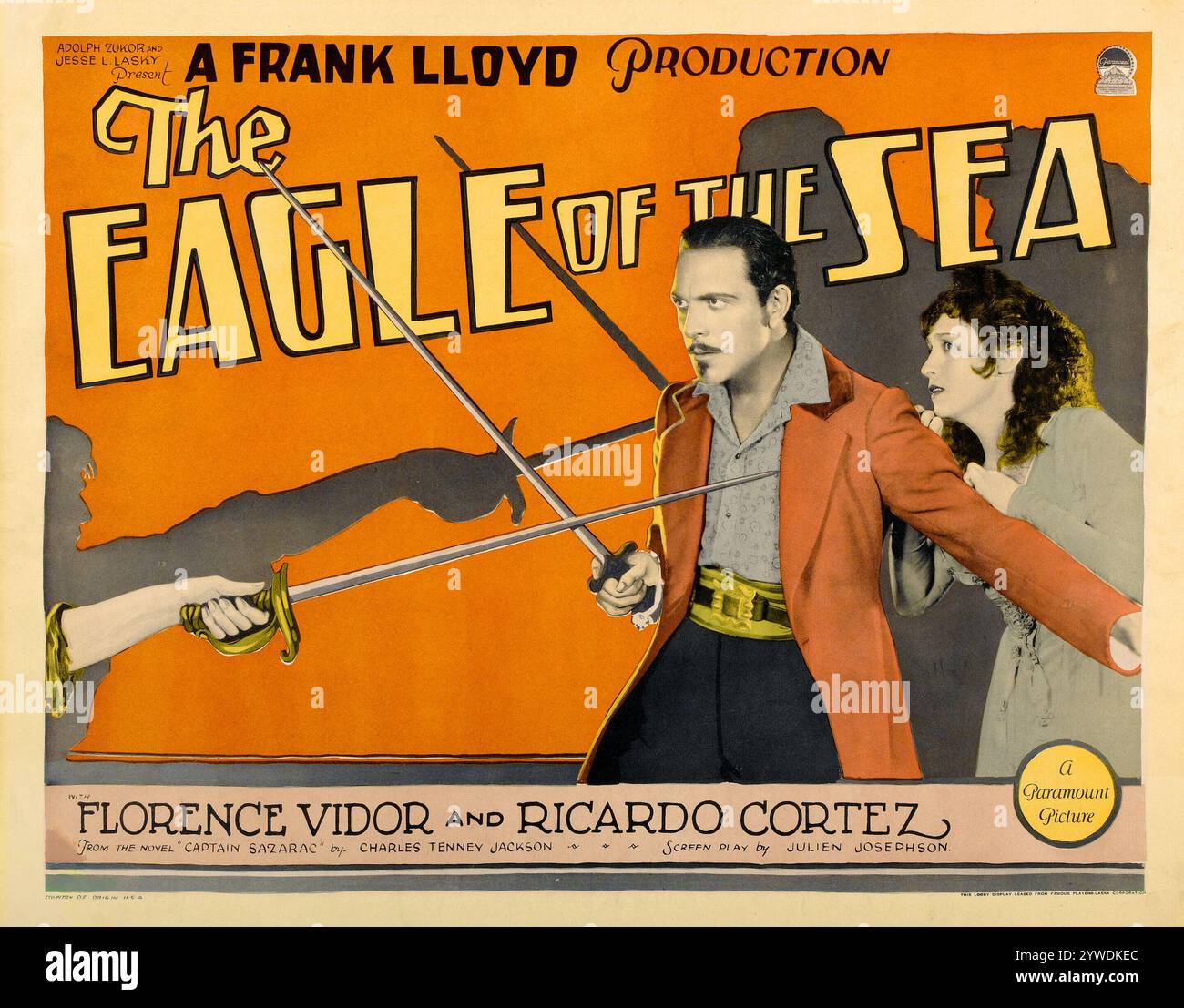 The Eagle of the Sea (Paramount, 1926). Half Sheet film poster ...