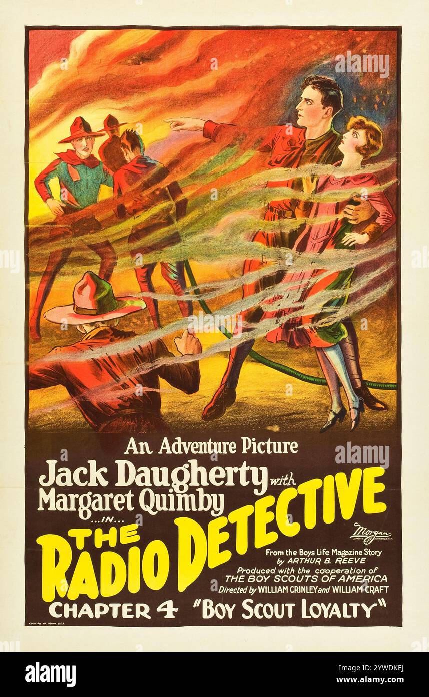 The Radio Detective Chapter 4, Boy Scout Loyalty - film poster 1926 - Jack Daugherty, Margaret ...