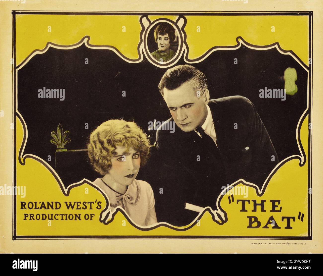 The Bat (United Artists, 1926). Lobby Card - Roland West production ...