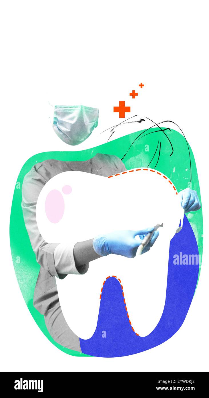 Holding large tooth Cut Out Stock Images & Pictures - Alamy