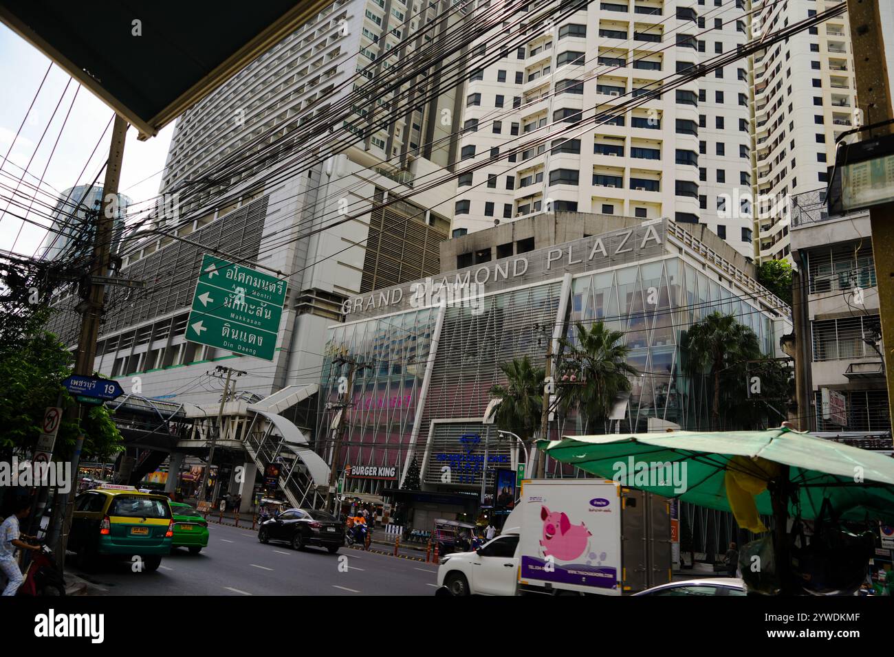 Bangkok, Thailand, Nov 21, 2024: Grand Diamond Plaza in pratunam area ...