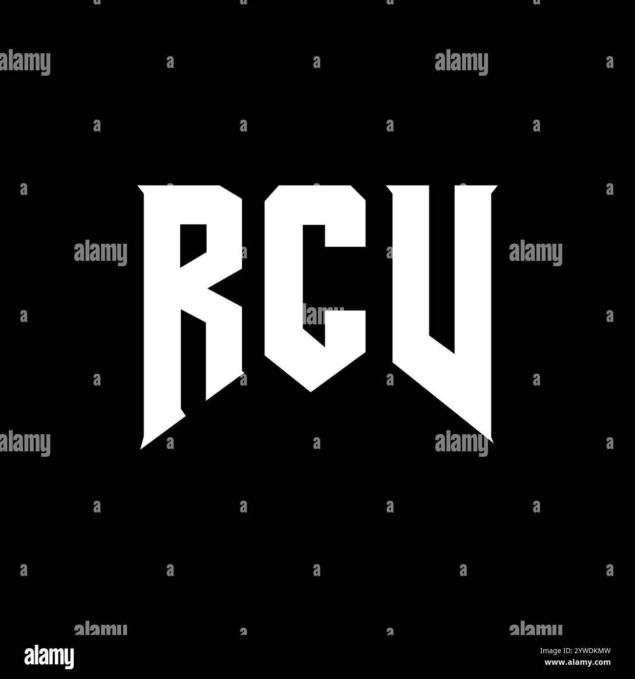 RCV letter logo design for technology company. RCV logo design black ...