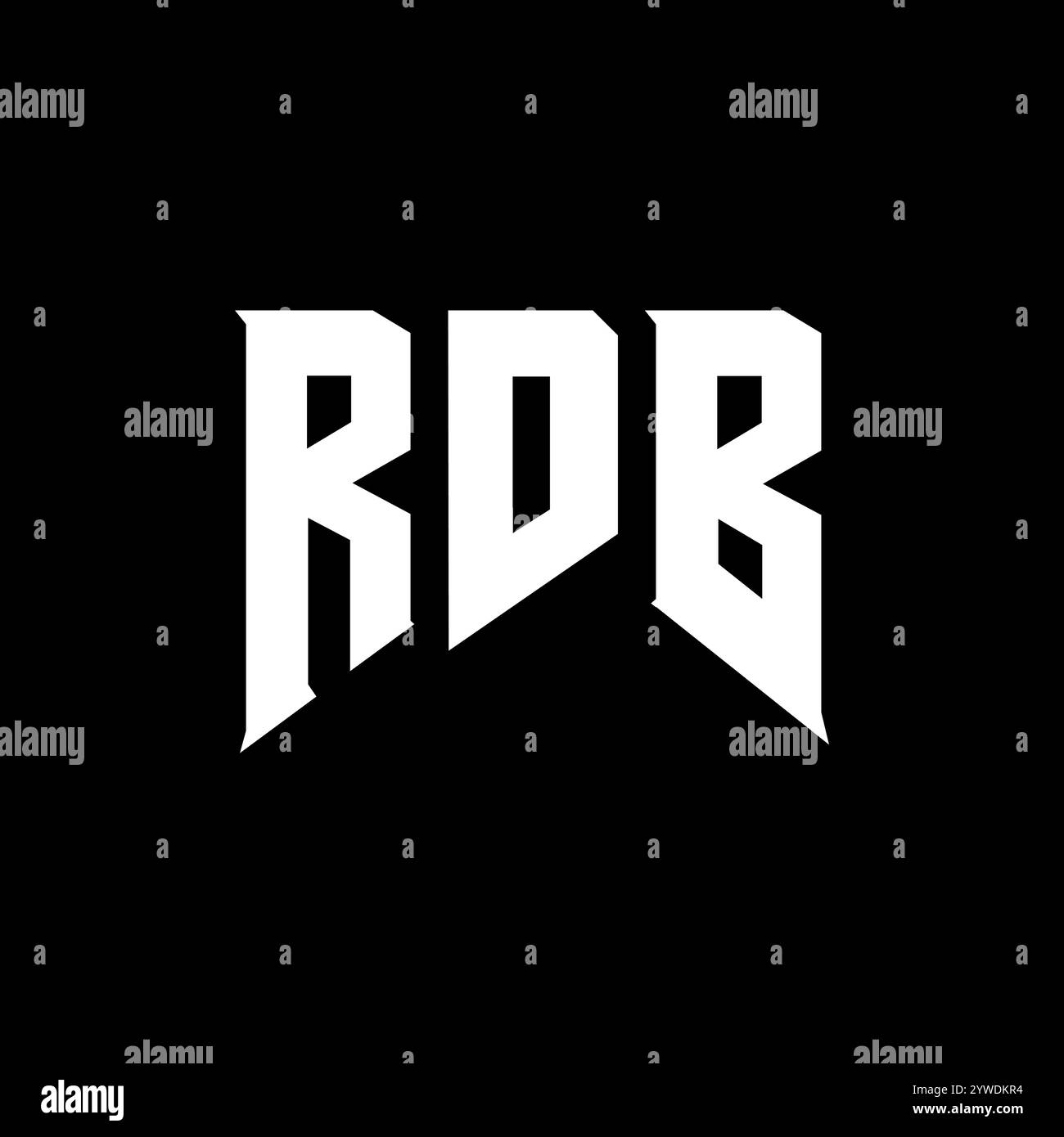 RDB letter logo design for technology company. RDB logo design black ...