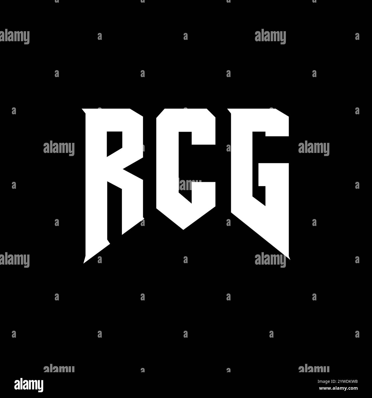 RCG letter logo design for technology company. RCG logo design black ...