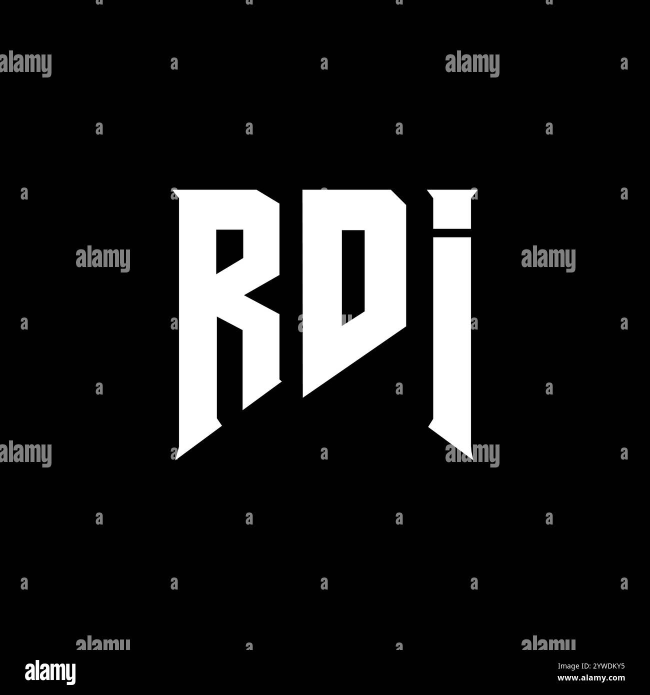 RDI letter logo design for technology company. RDI logo design black ...