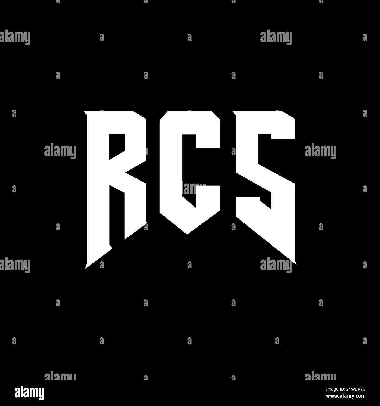 RCS letter logo design for technology company. RCS logo design black ...