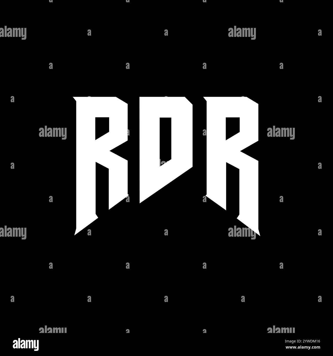 RDR letter logo design for technology company. RDR logo design black ...
