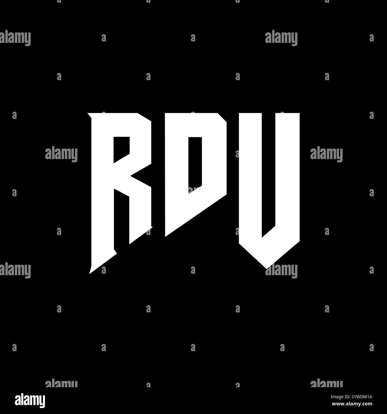 RDU letter logo design for technology company. RDU logo design black ...