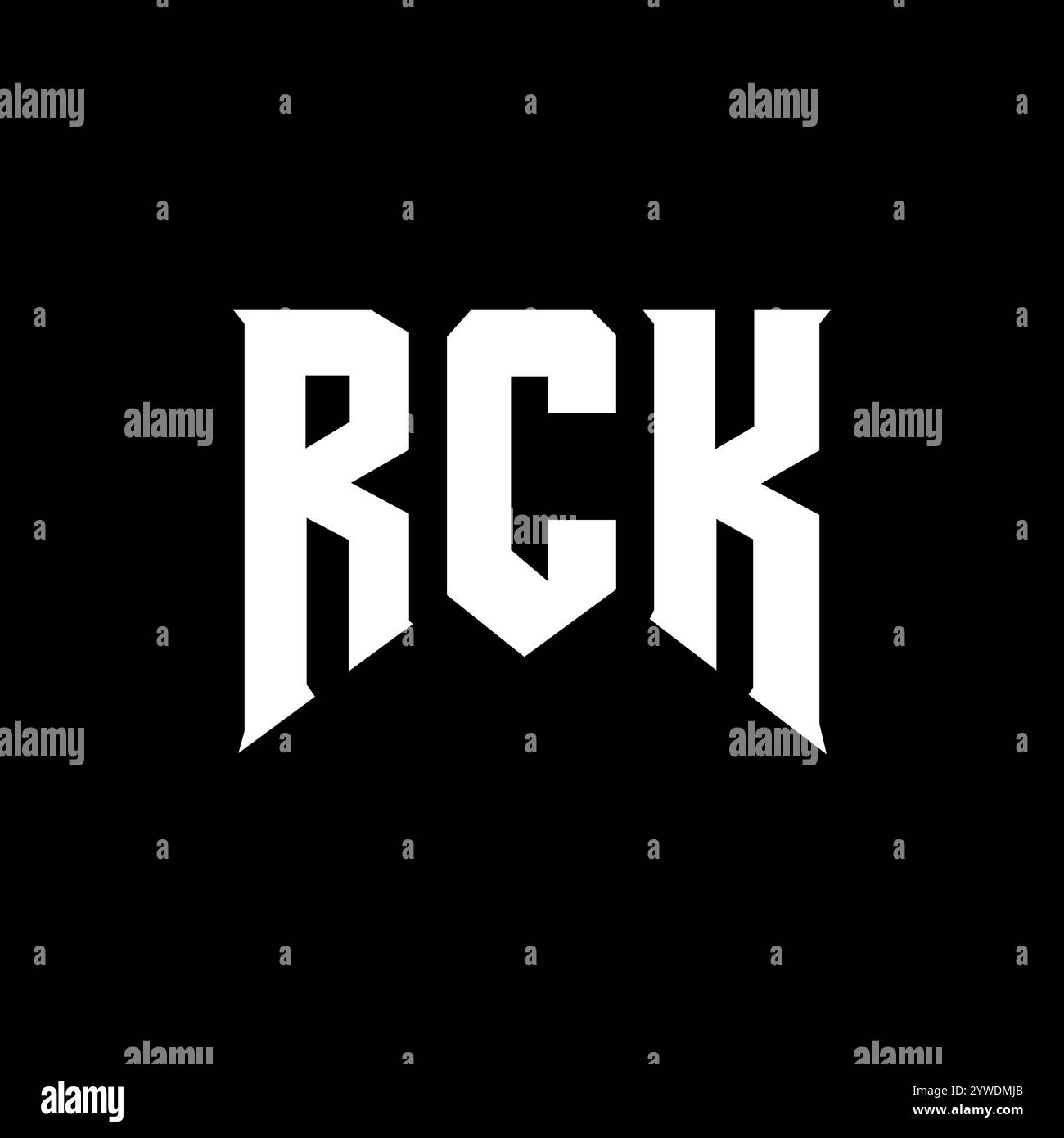 Rck logo design hi-res stock photography and images - Alamy