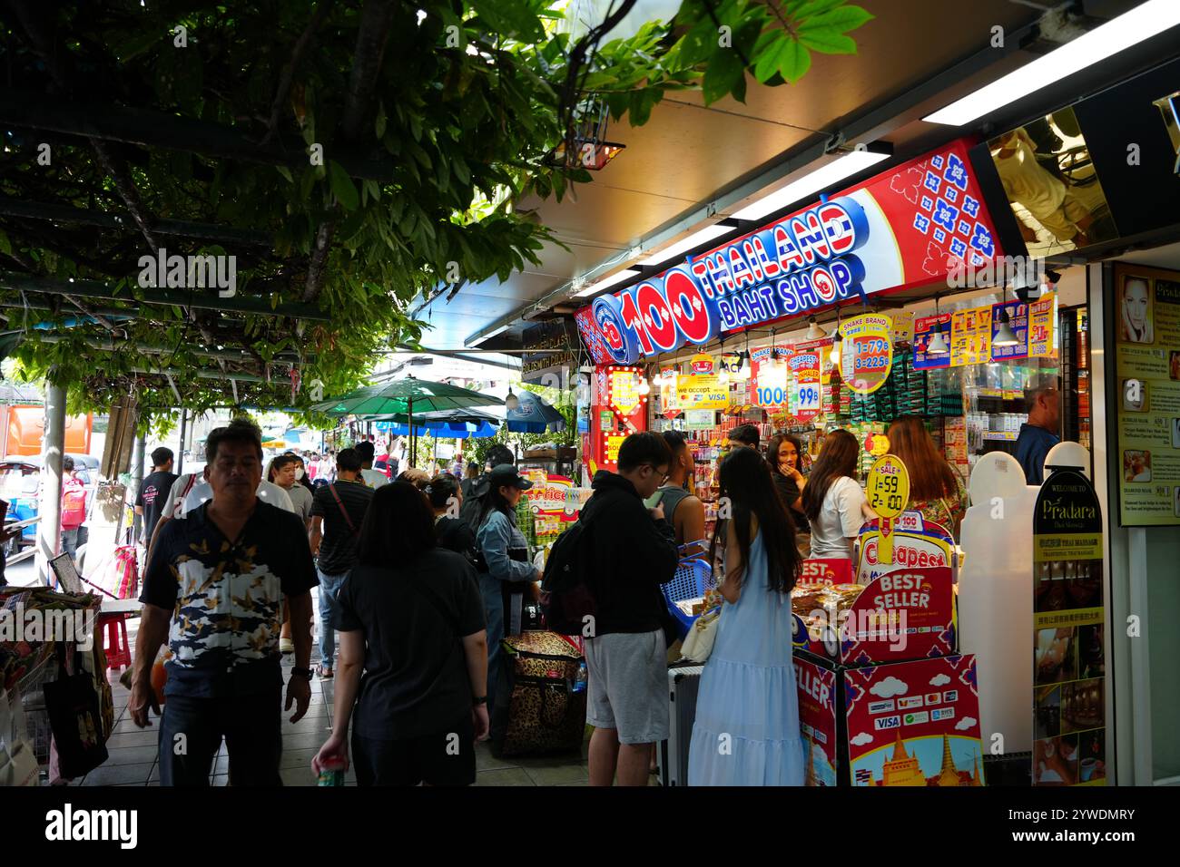 Bangkok, Thailand, Nov 21, 2024: thailand 100 baht shop or chang siam ...