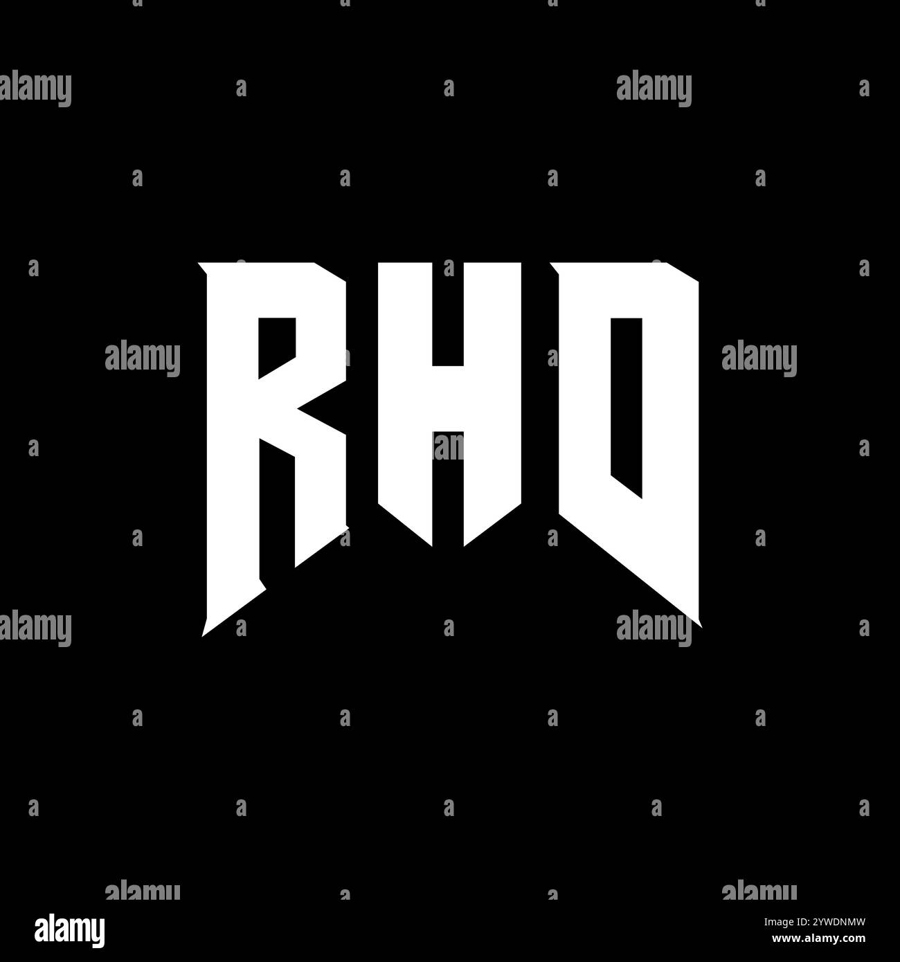 RHD letter logo design for technology company. RHD logo design black ...