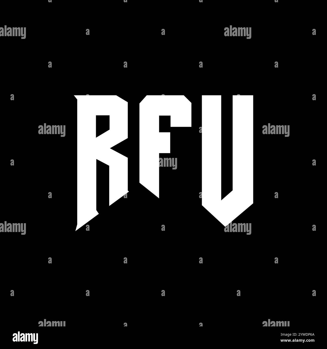 RFU letter logo design for technology company. RFU logo design black ...
