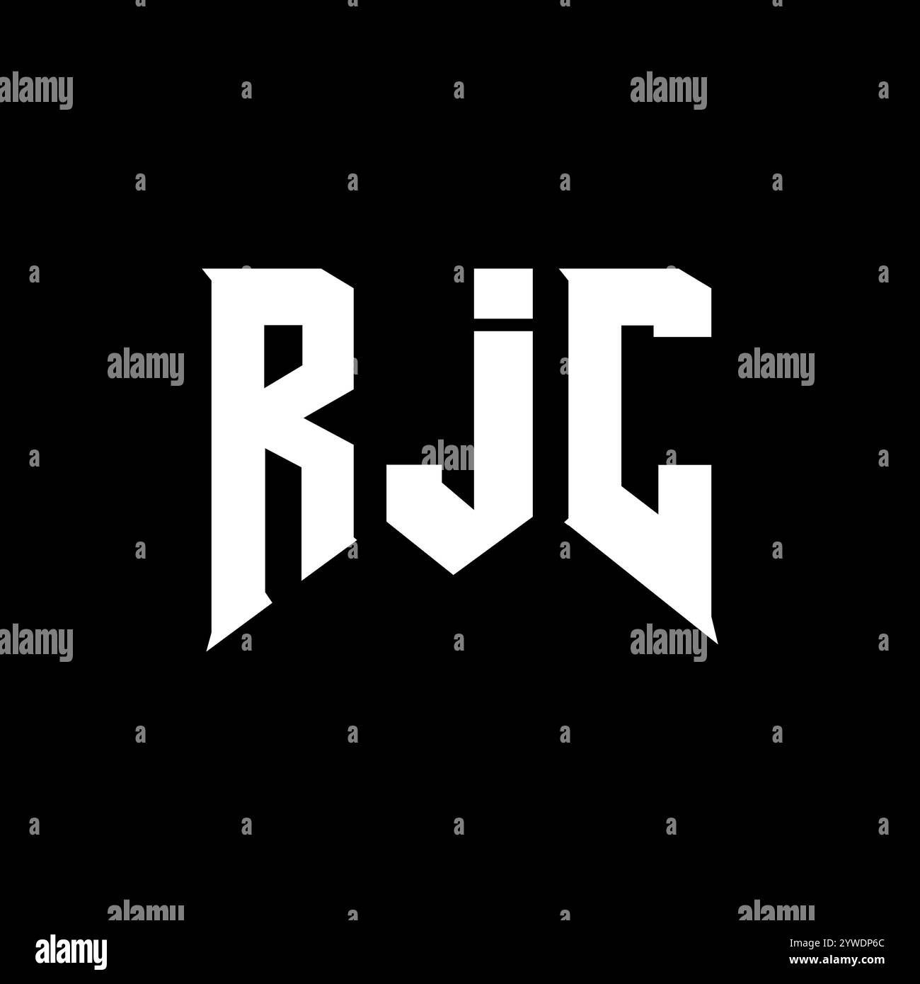 RJC letter logo design for technology company. RJC logo design black ...