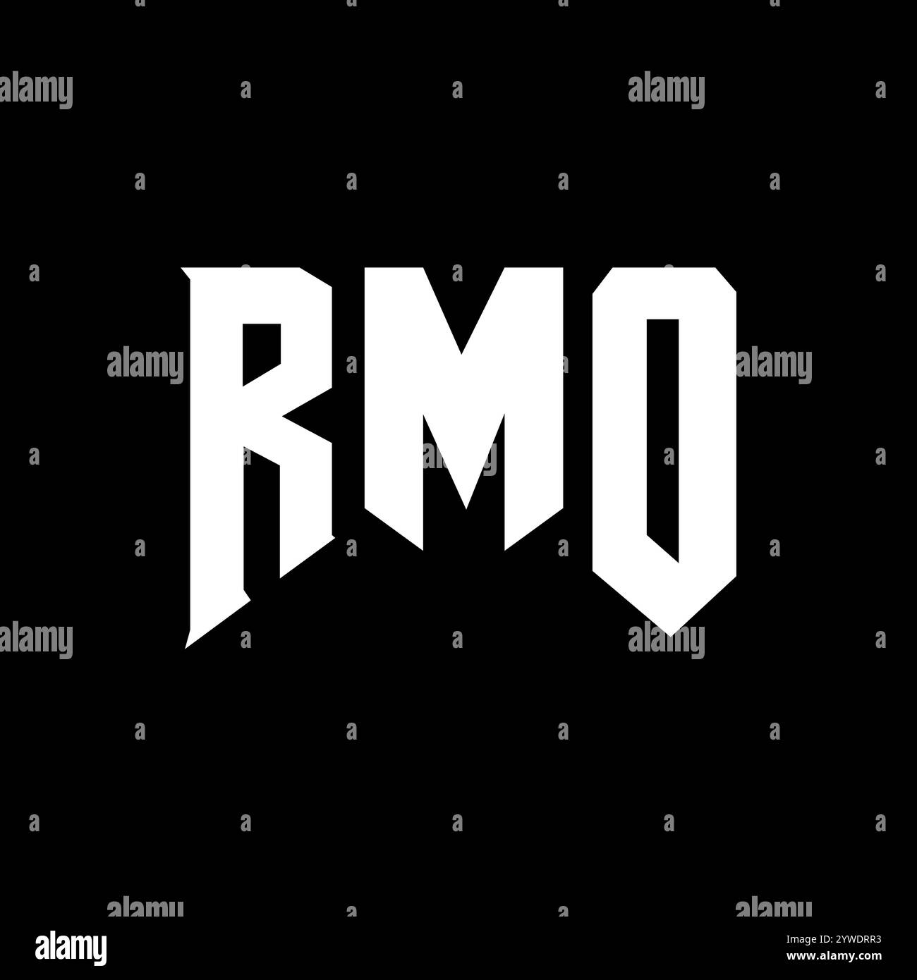 RMO letter logo design for technology company. RMO logo design black ...
