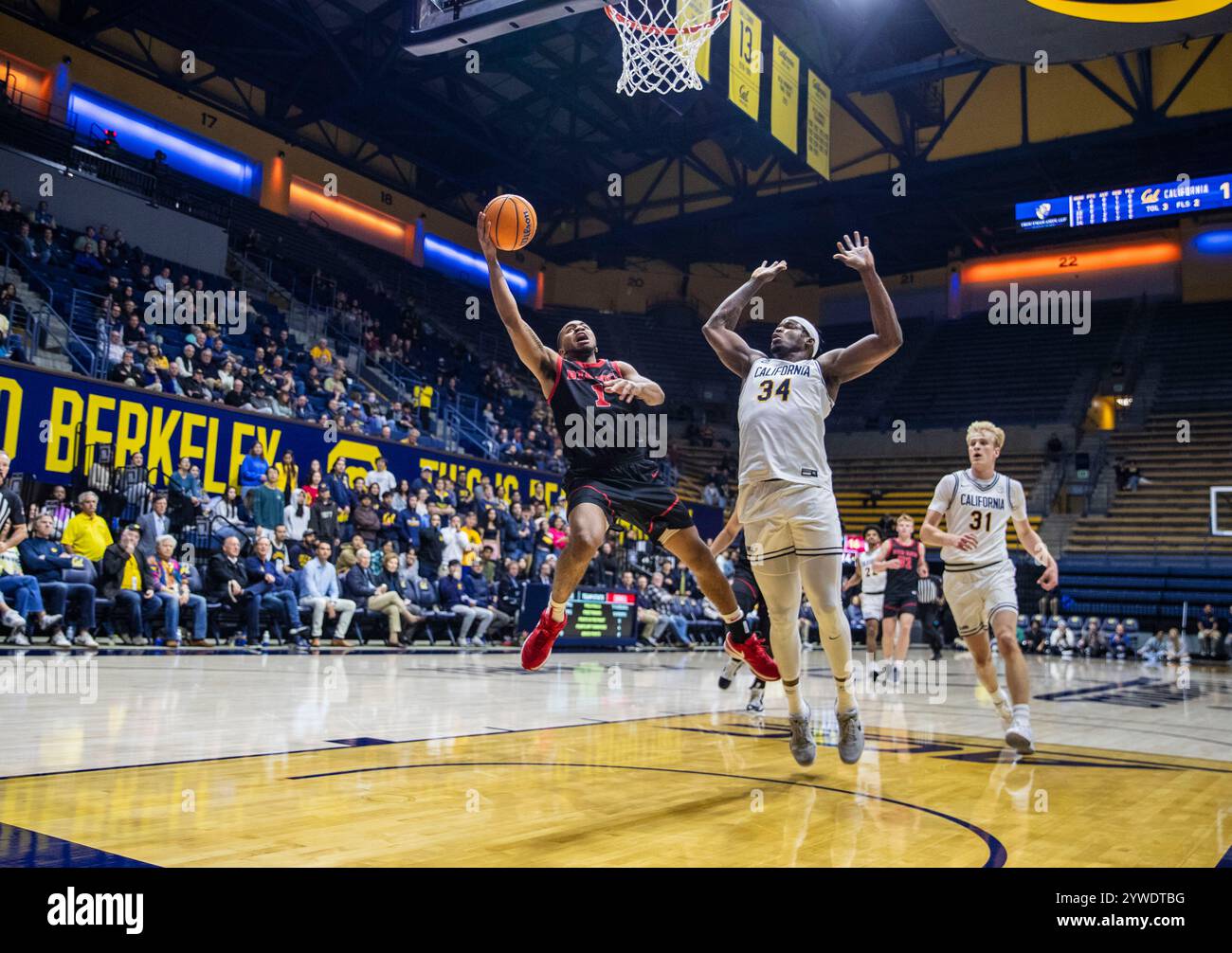 December 10 2024 Berkeley, CA U.S.A. Cornell guard Nazir Williams (1 ...