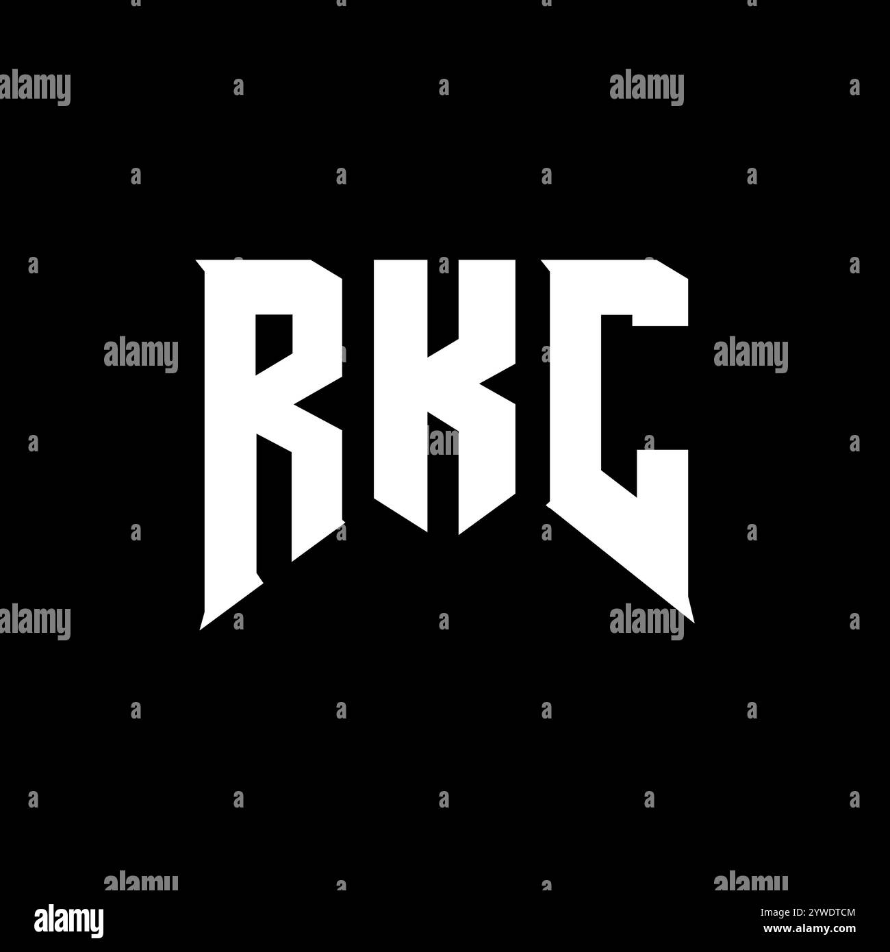 RKC letter logo design for technology company. RKC logo design black ...