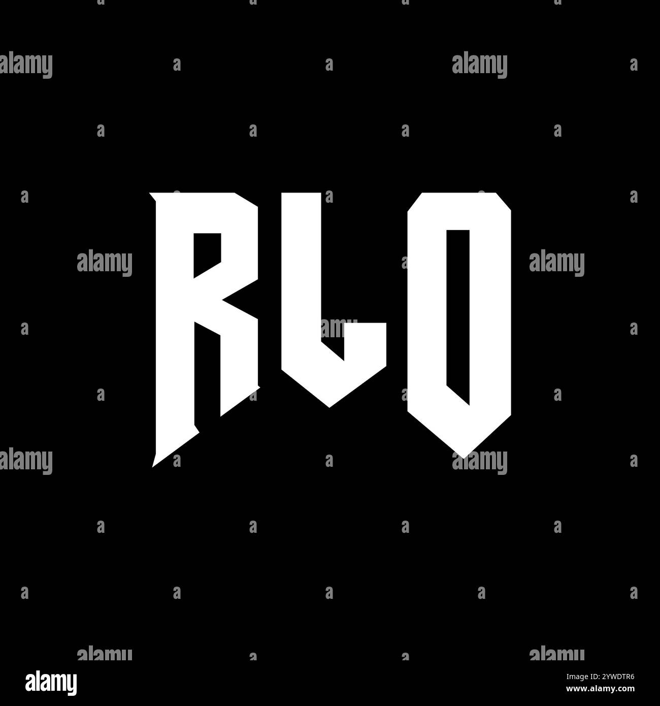 RLO letter logo design for technology company. RLO logo design black ...