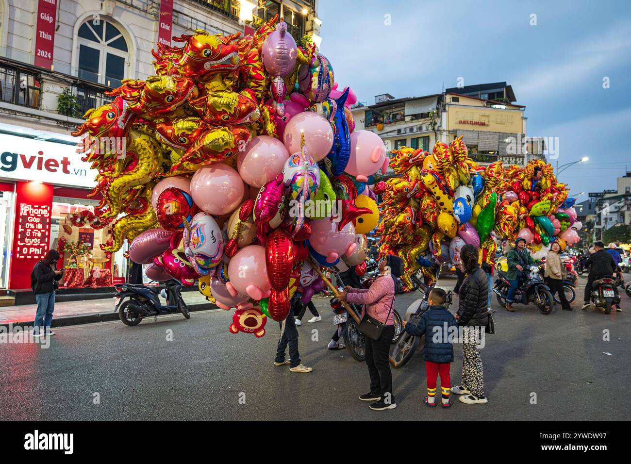 Vietnam, Hanoi, 2024-02-09, Tet festival, Chinese new year, Fete du Tet ...