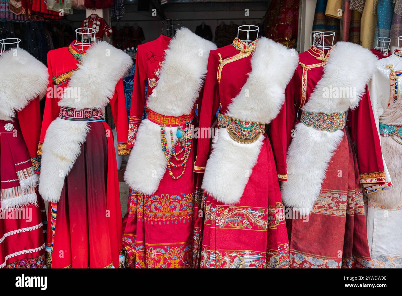 Vietnam, 2024-02-11, Sapa, mountain, North Vietnam, Hmong, red dress ...