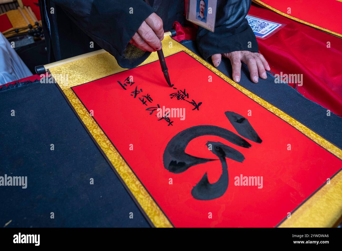Vietnam, Hanoi, 2024-02-14, Tet festival, Chinese new year, calligraphy ...