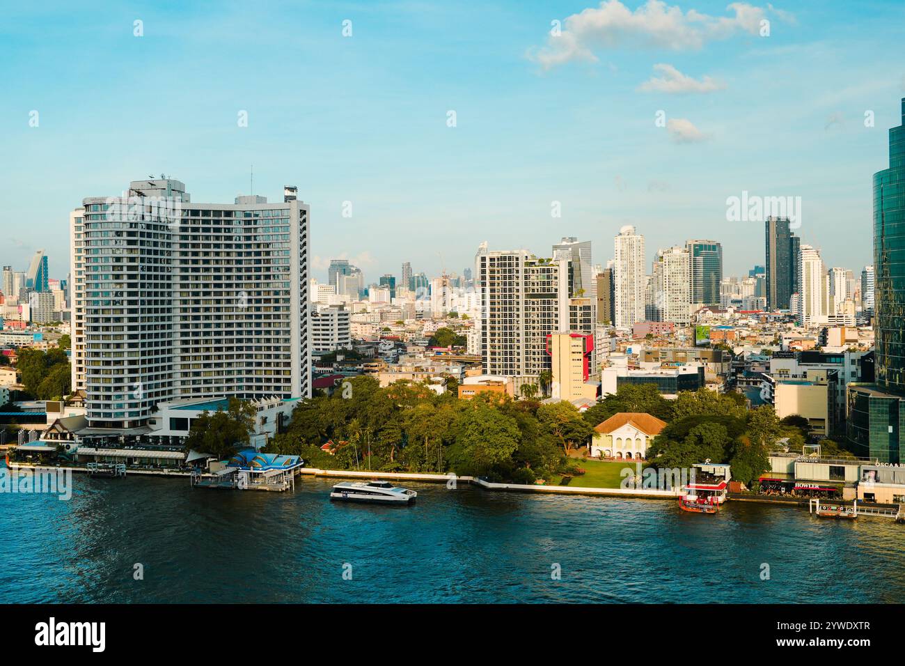 Bangkok, Thailand, Nov 21, 2024: Landscape city view from Iconsiam ...