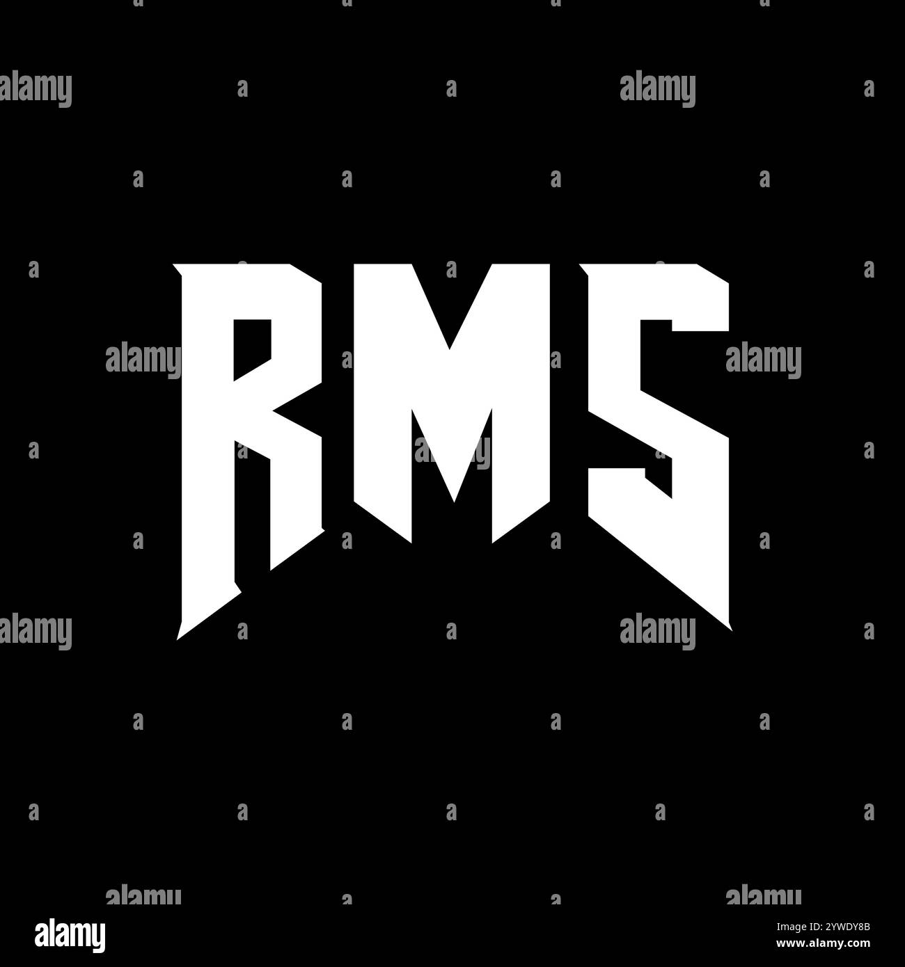 RMS letter logo design for technology company. RMS logo design black ...