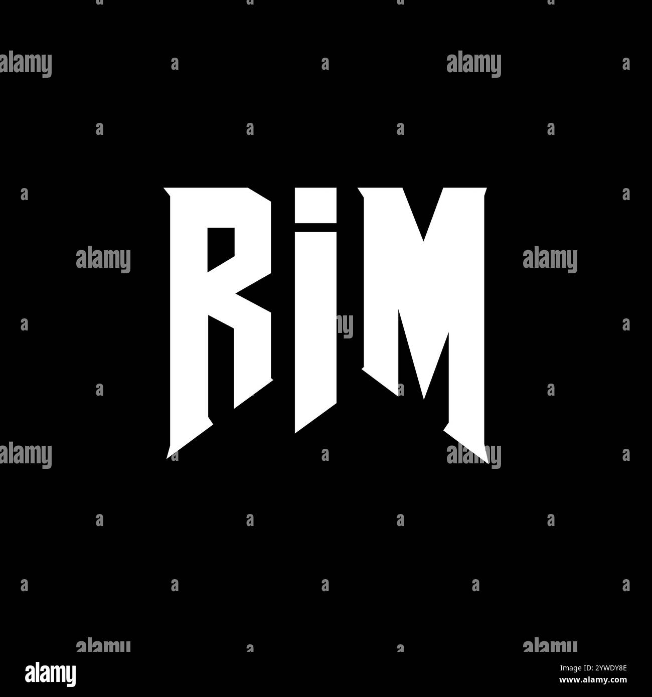 RIM letter logo design for technology company. RIM logo design black ...