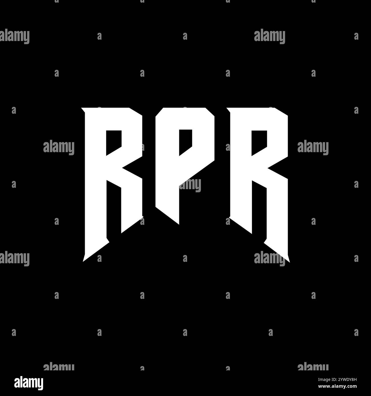 RPR letter logo design for technology company. RPR logo design black ...