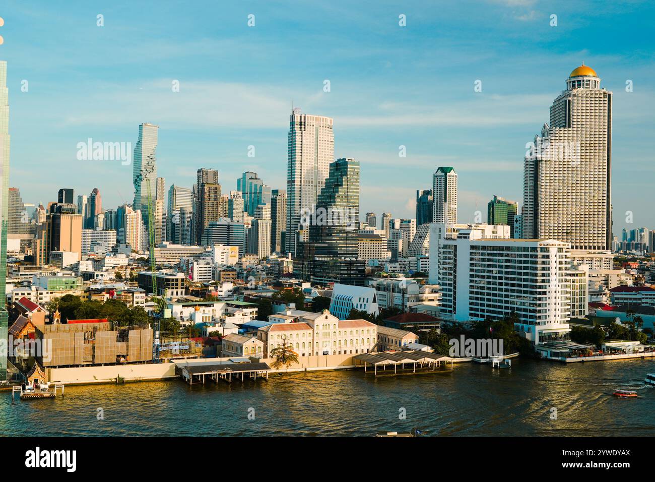 Bangkok, Thailand, Nov 21, 2024: Landscape city view from Iconsiam ...