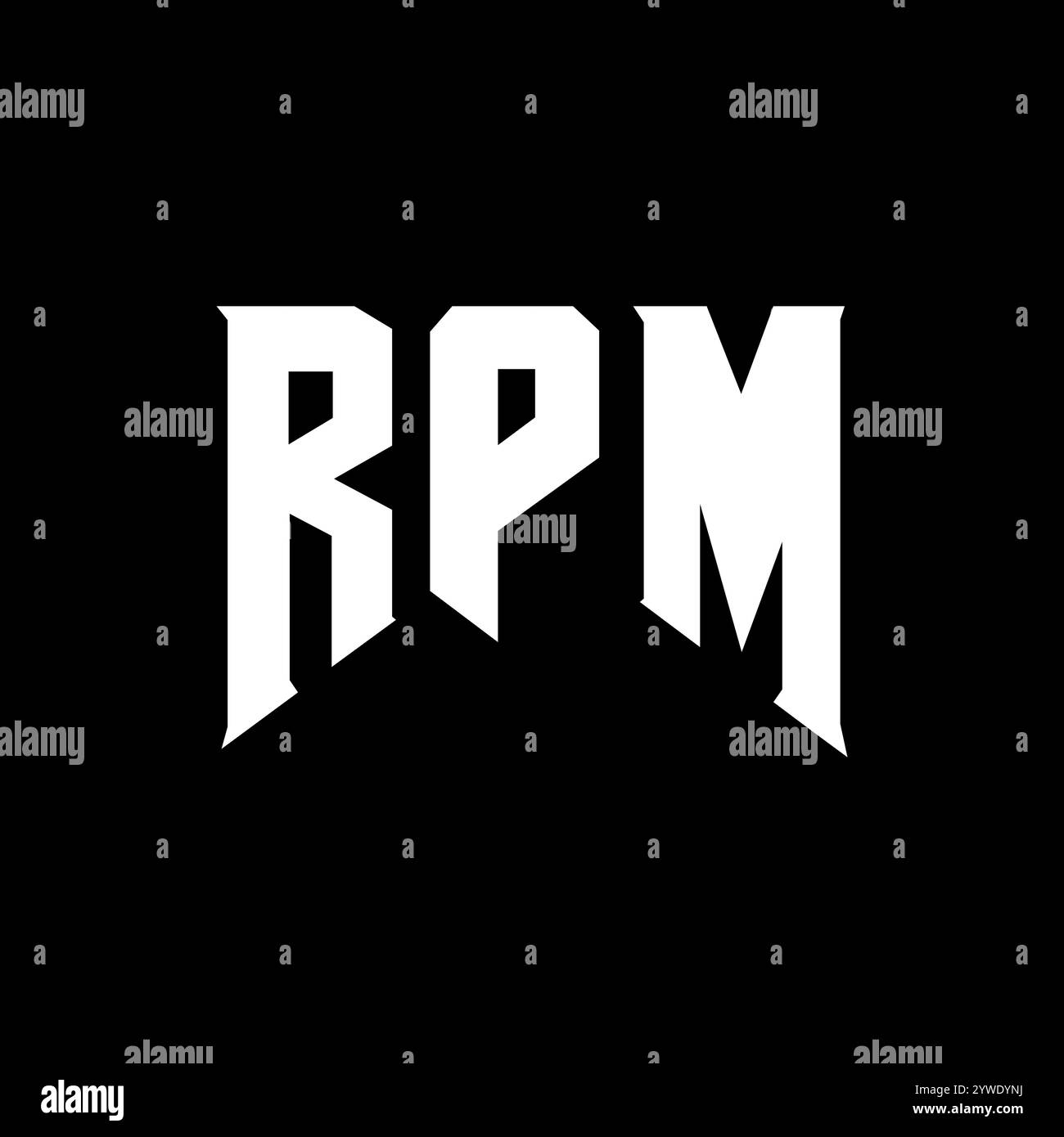 RPM letter logo design for technology company. RPM logo design black ...