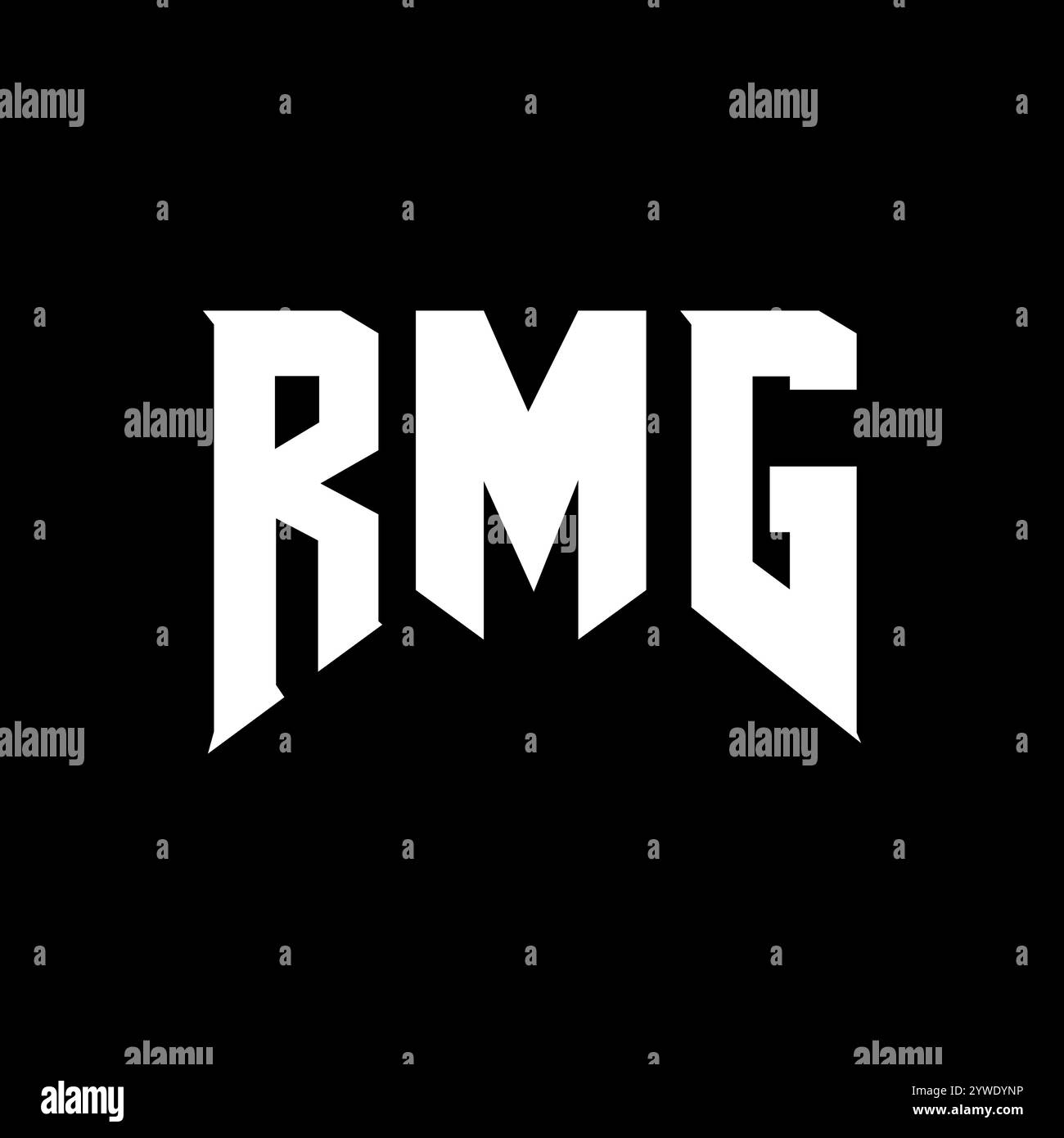 RMG letter logo design for technology company. RMG logo design black ...