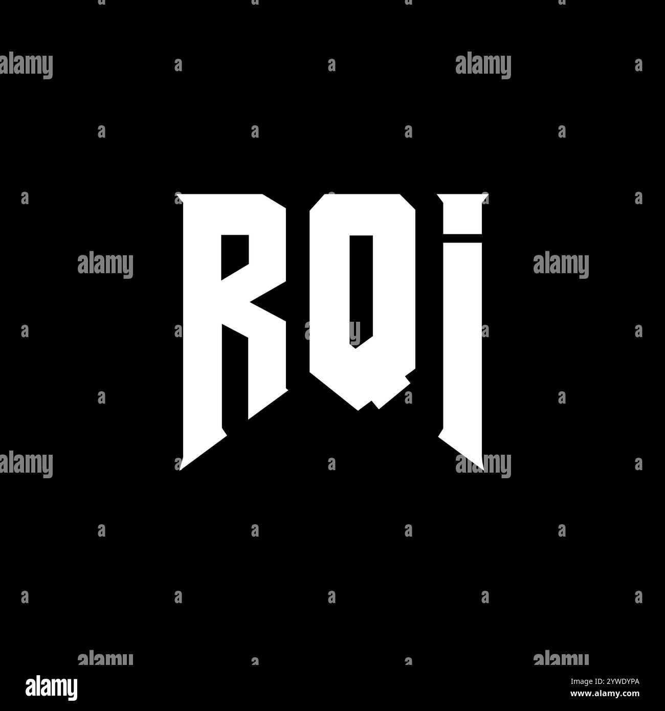 RQI letter logo design for technology company. RQI logo design black ...