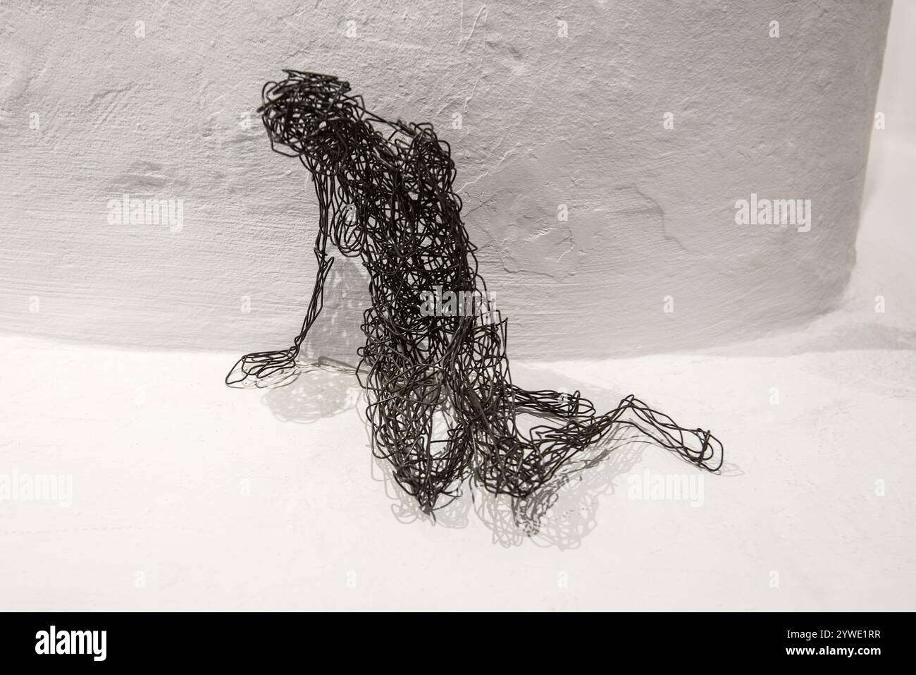 Wire work human figures, made from wire & conveying shape and form ...