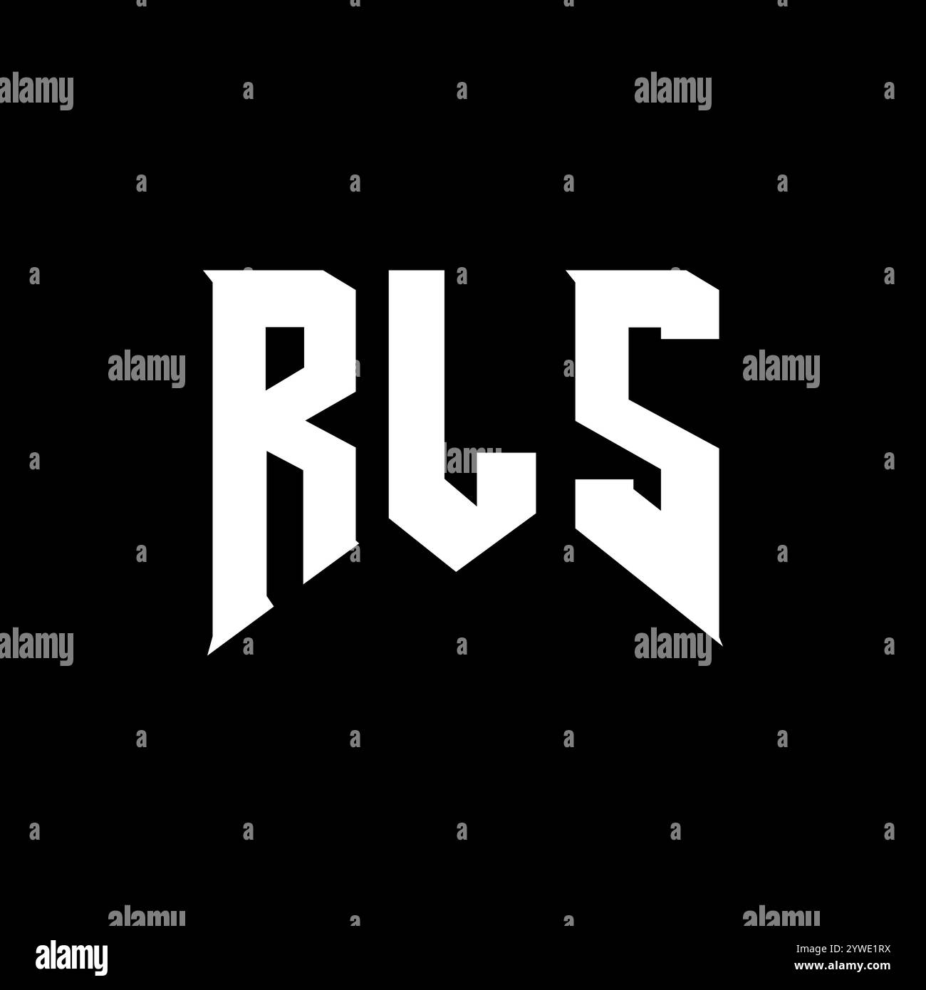 RLS letter logo design for technology company. RLS logo design black ...