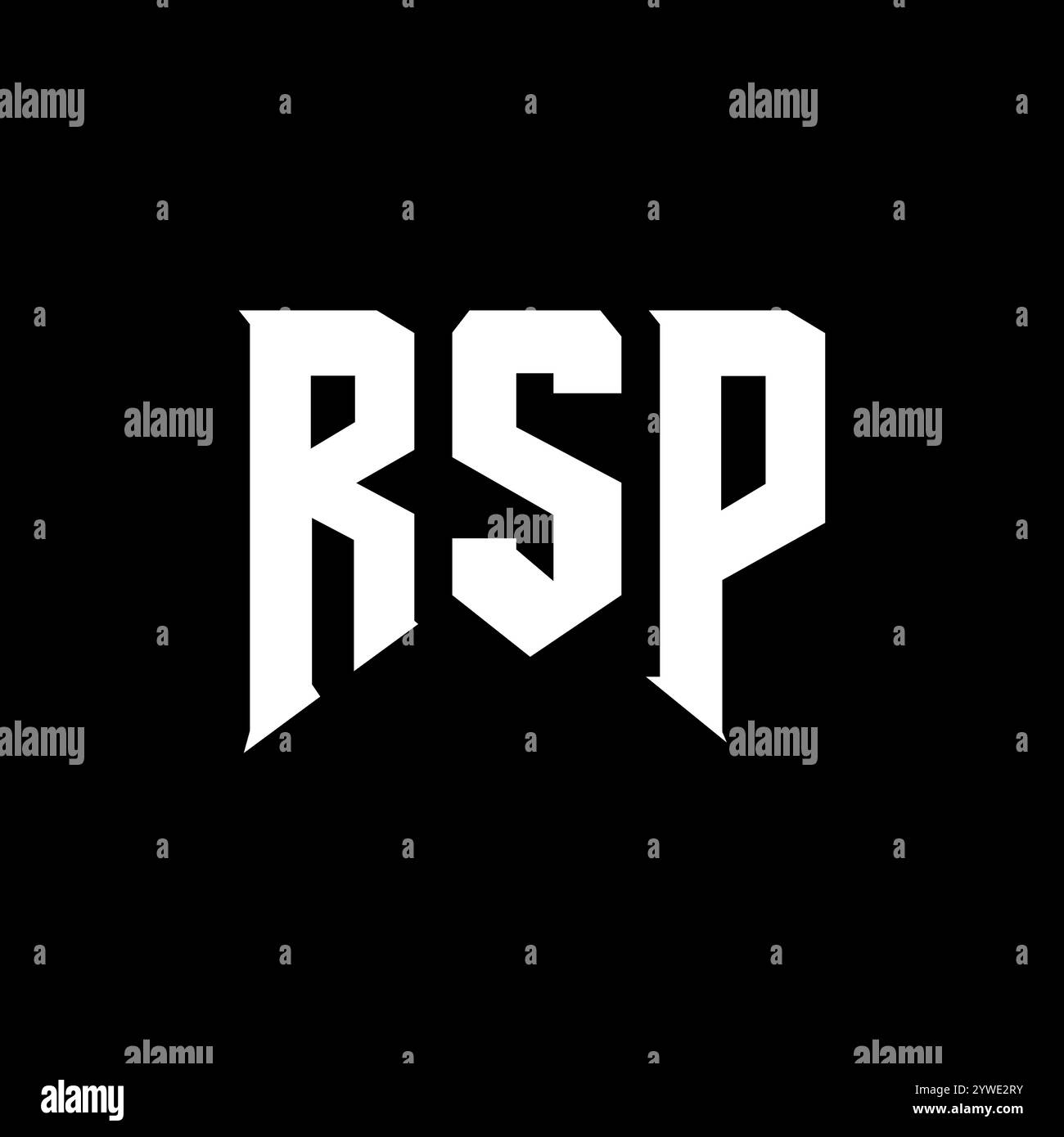 RSP letter logo design for technology company. RSP logo design black ...