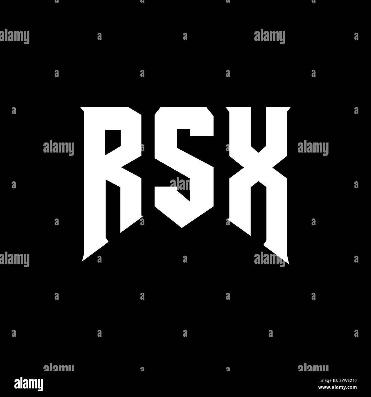 RSX letter logo design for technology company. RSX logo design black ...