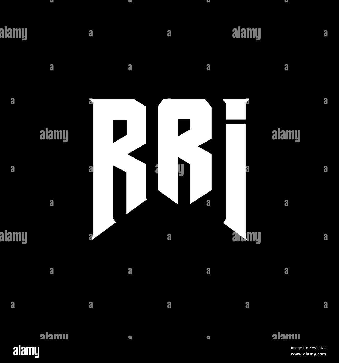 RRI letter logo design for technology company. RRI logo design black ...