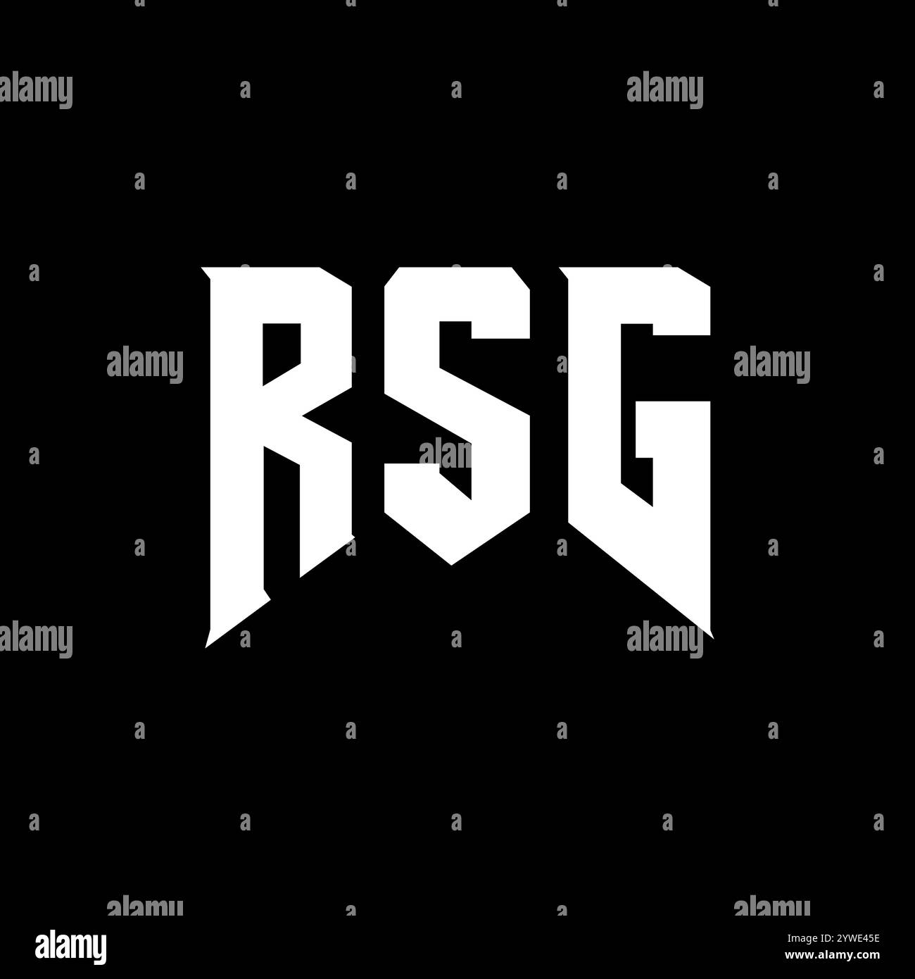 RSG letter logo design for technology company. RSG logo design black ...