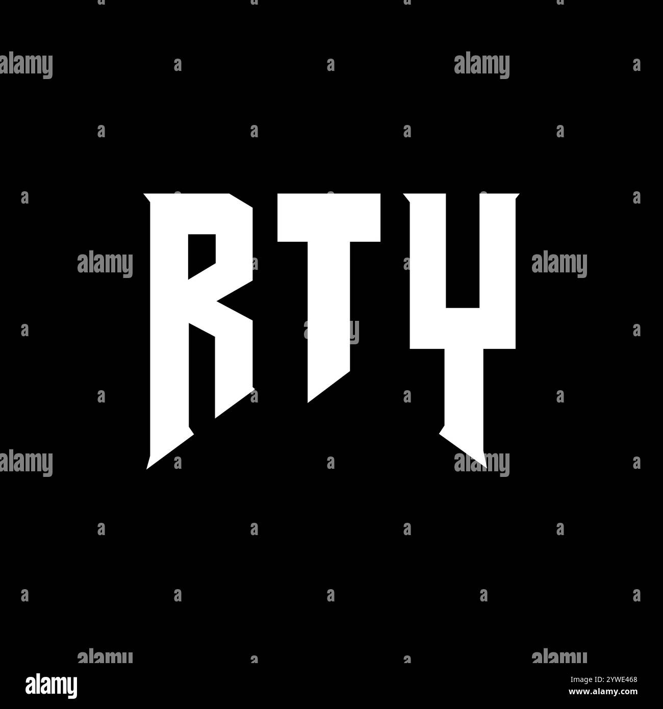 RTY letter logo design for technology company. RTY logo design black ...