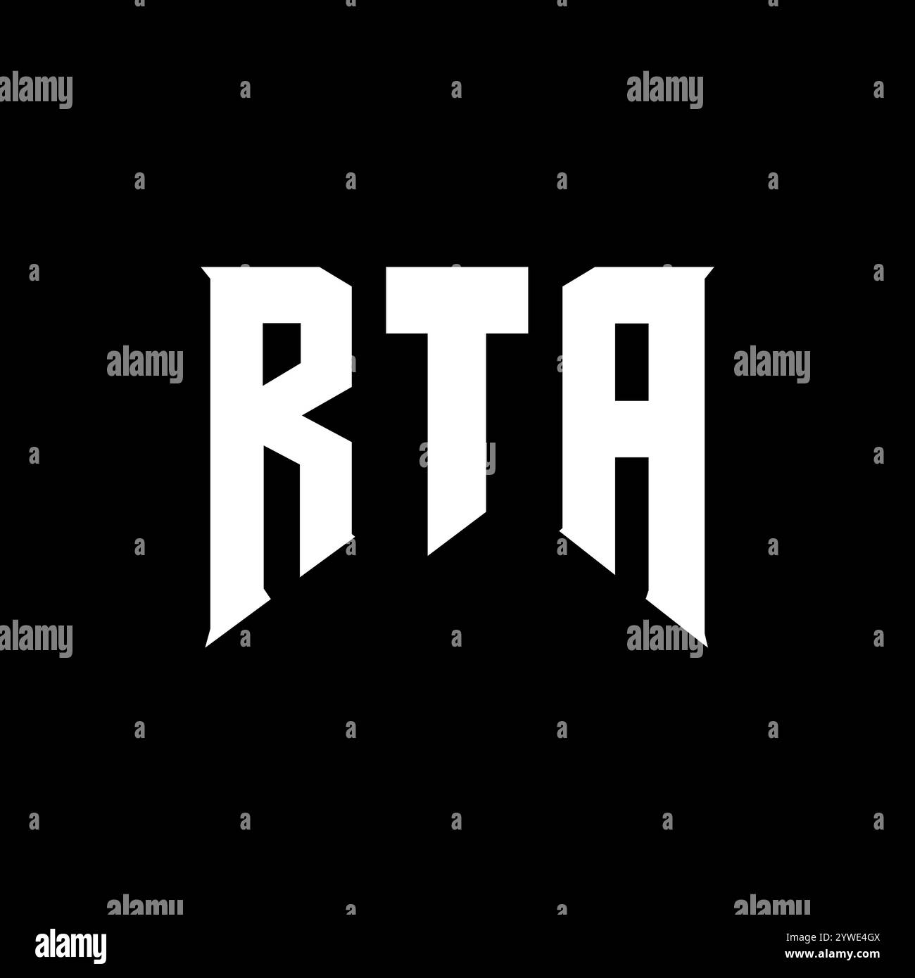 RTA letter logo design for technology company. RTA logo design black ...