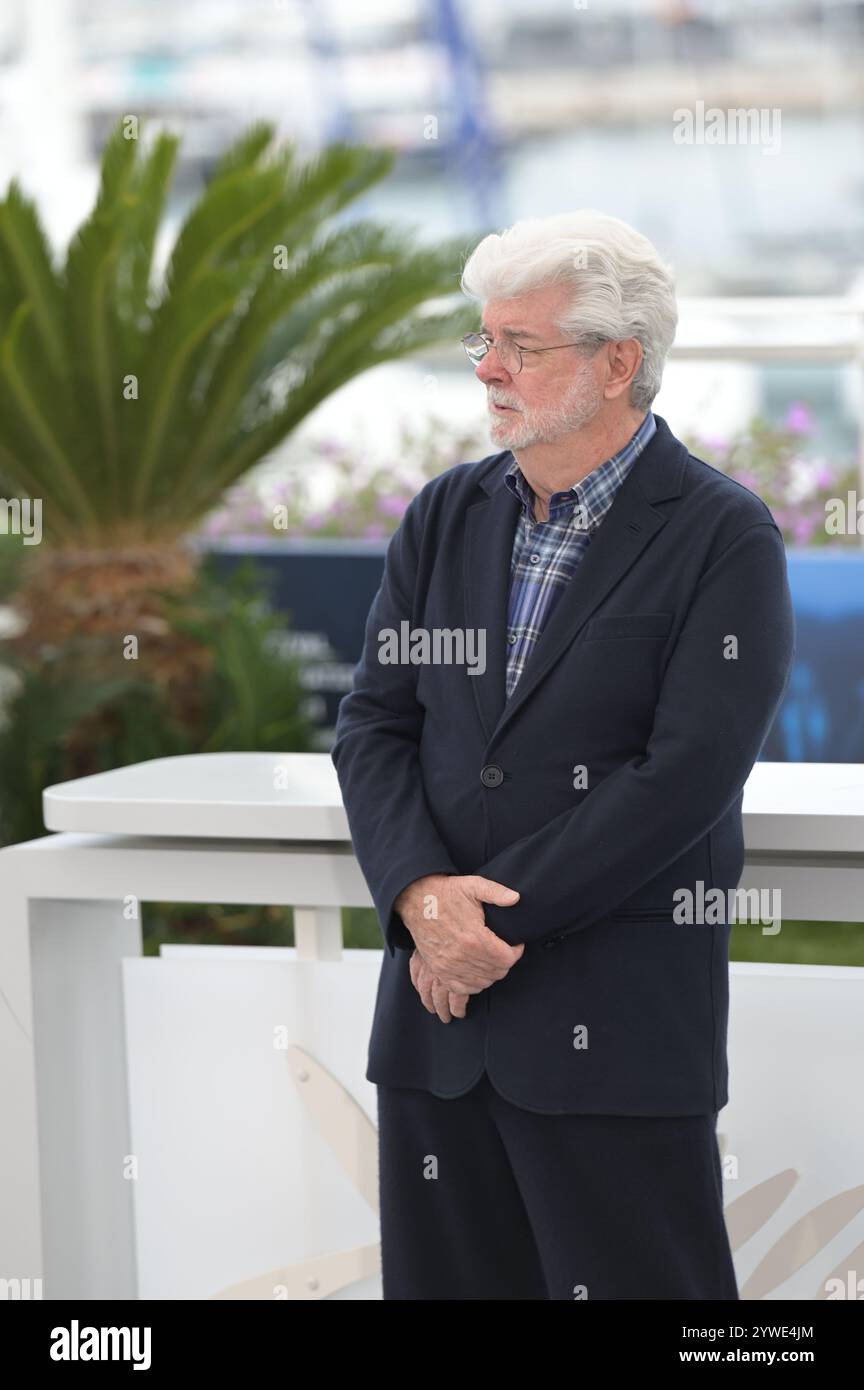 May 24th, Cannes PALME D’OR GEORGE LUCAS photocall Red Carpet at the ...